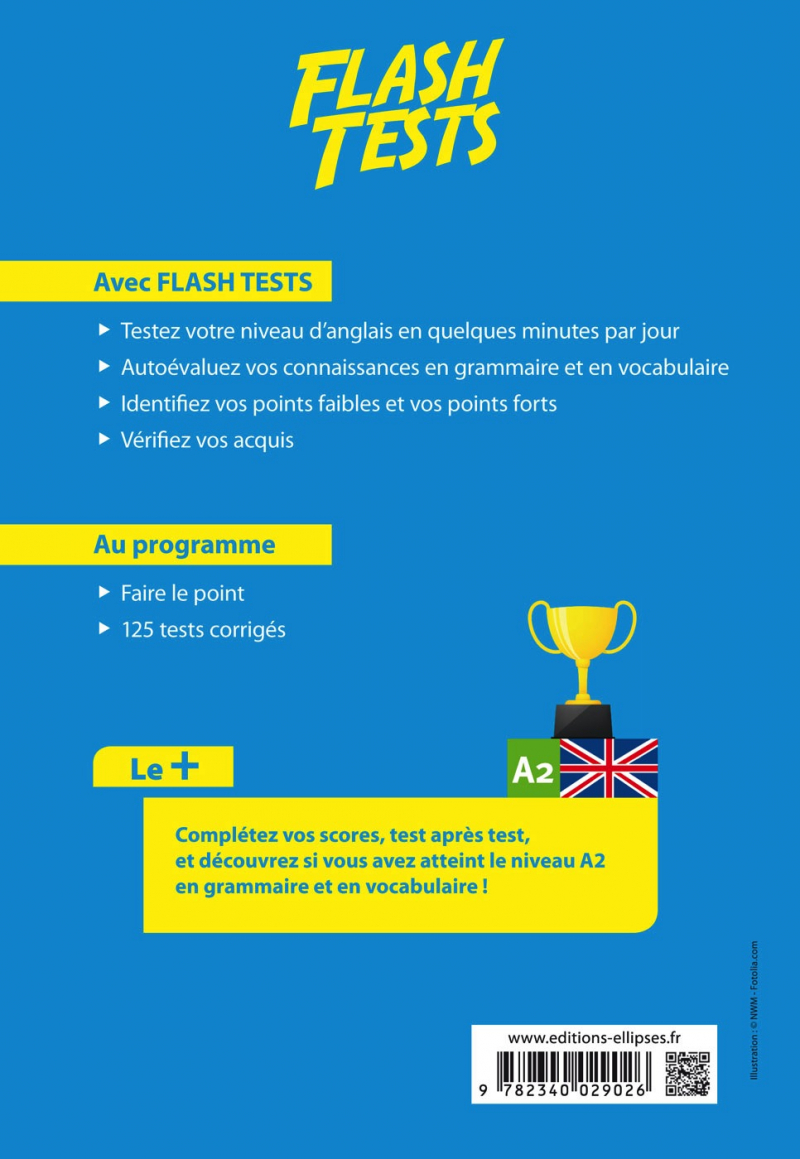 Anglais. Flash Tests. A2. Testez votre niveau en anglais