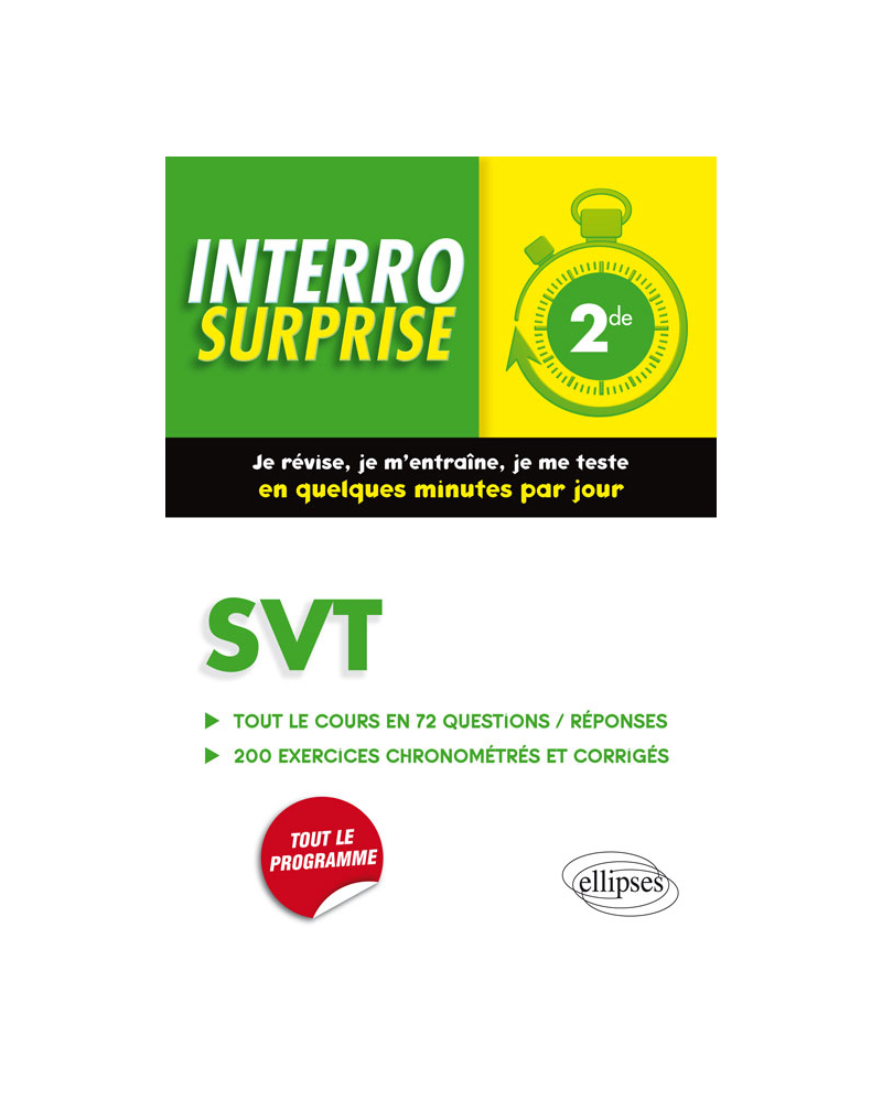 SVT Seconde - Tout le cours en 72 questions/réponses et 200 exercices ...