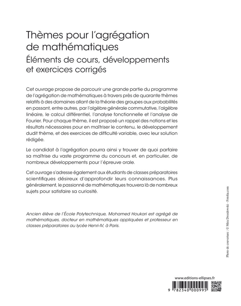 Thèmes pour l'agrégation de mathématiques - Éléments de cours ...