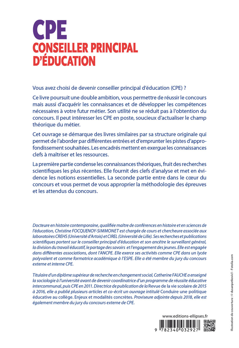 CPE - Conseiller principal d'éducation - De la connaissance du métier à ...