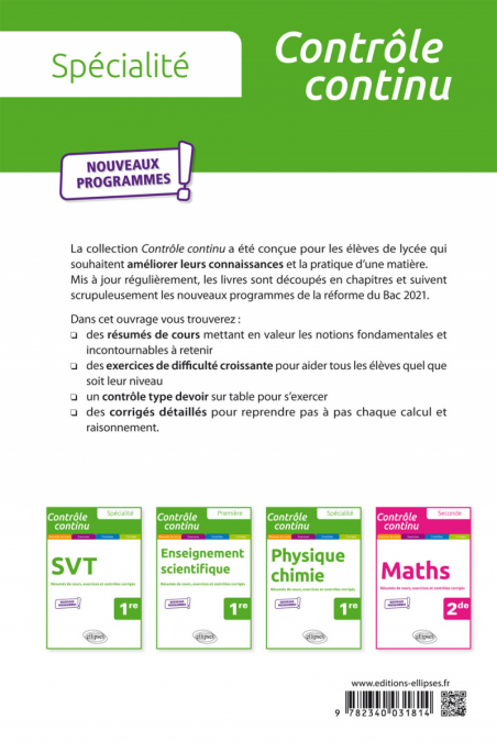 Spécialité Mathématiques - Première - Nouveaux programmes