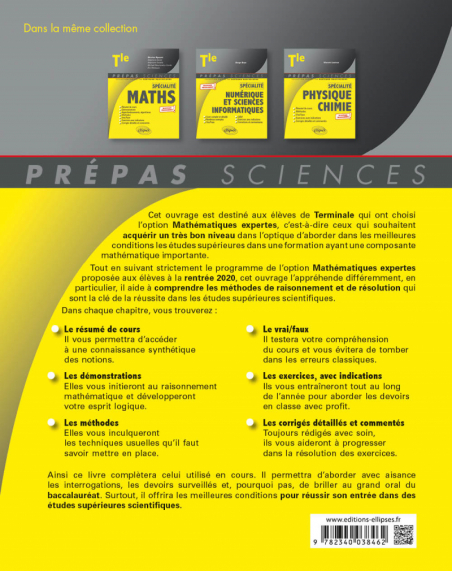 Mathématiques expertes - Terminale - nouveaux programmes