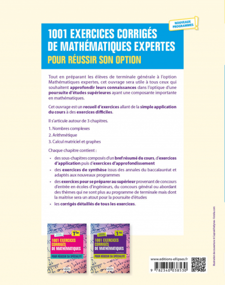 1001 exercices corrigés de Mathématiques expertes - Pour réussir son ...