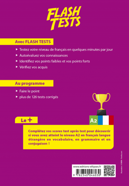 FLE (français langue étrangère). Flash Tests. A2. Testez votre niveau ...