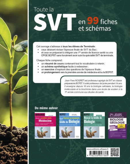 Toute la SVT de Terminale en 99 fiches et schémas