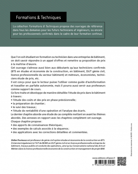 L’étude de prix dans le bâtiment - Avant, pendant et après les travaux – Cours, cas pratiques et ...