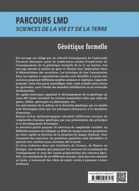 Génétique formelle : méthodes et exercices corrigés
