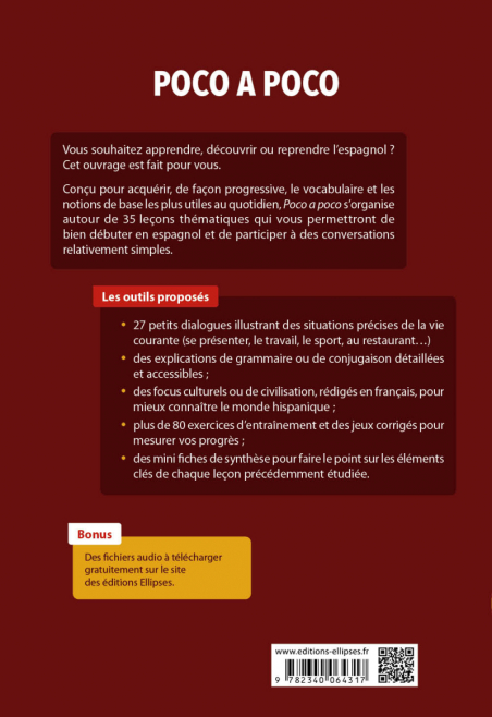 Poco a poco - Débuter en espagnol. A1-A2