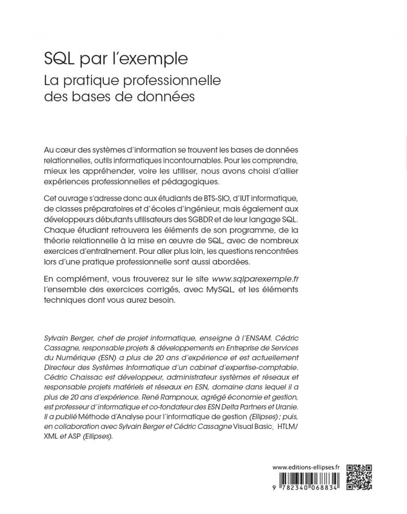 SQL par l'exemple - La pratique professionnelle des bases de données ...