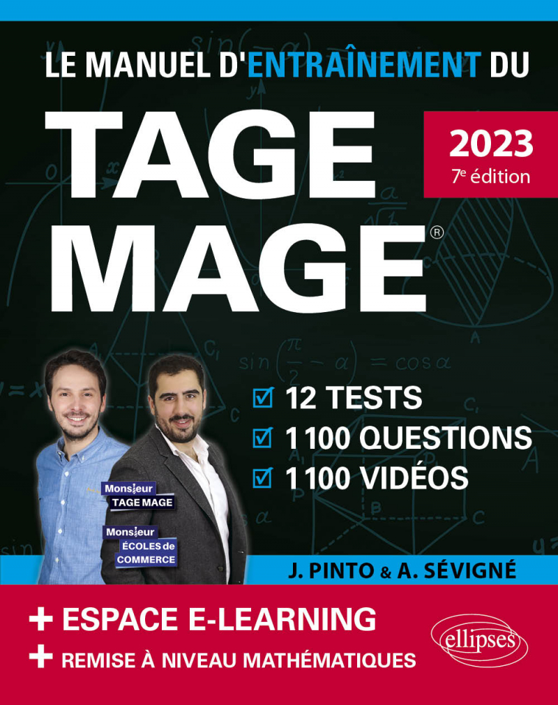 Le Manuel d’Entraînement du TAGE MAGE – 12 tests blancs + 1100 ...