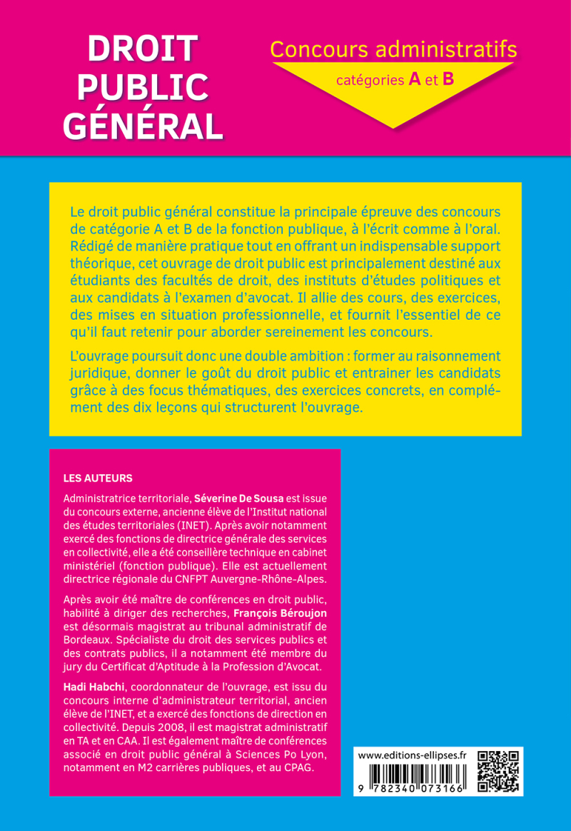 Droit public général - Concours administratifs de catégorie A et B