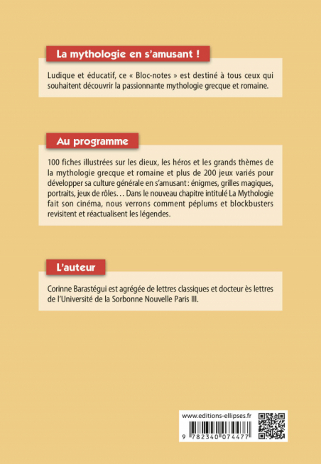 La mythologie grecque et romaine en jeux. - 100 fiches d'activités ...