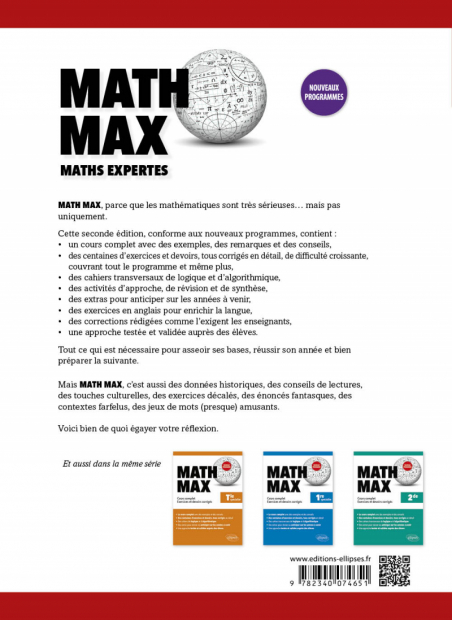 Math Max - Tle Option Maths expertes - Cours complet, exercices et ...