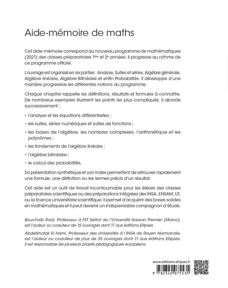 Aide-mémoire de maths - Conforme aux nouveaux programmes des CPGE ...