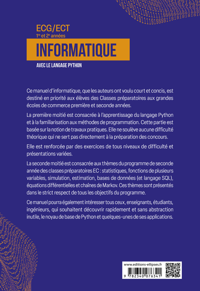 Informatique - ECG/ECT 1re et 2e années - avec le langage Python - 2e ...