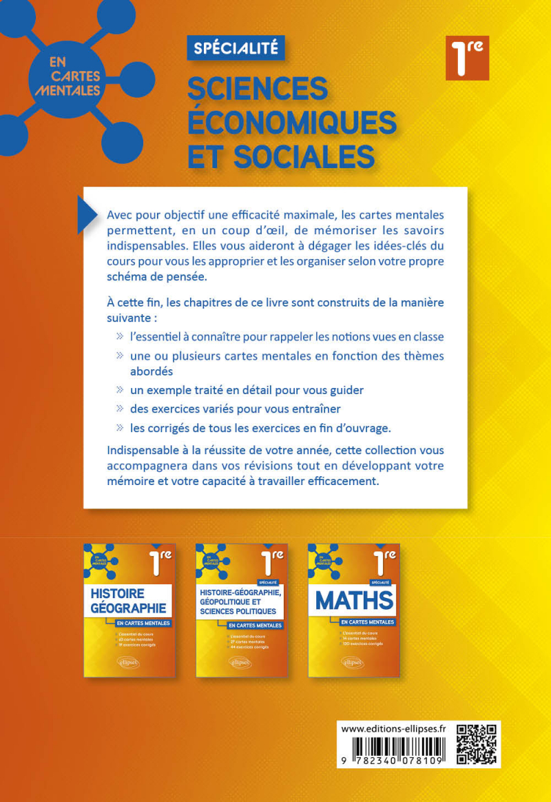 Spécialité sciences économiques et sociales - Première - 92 cartes ...