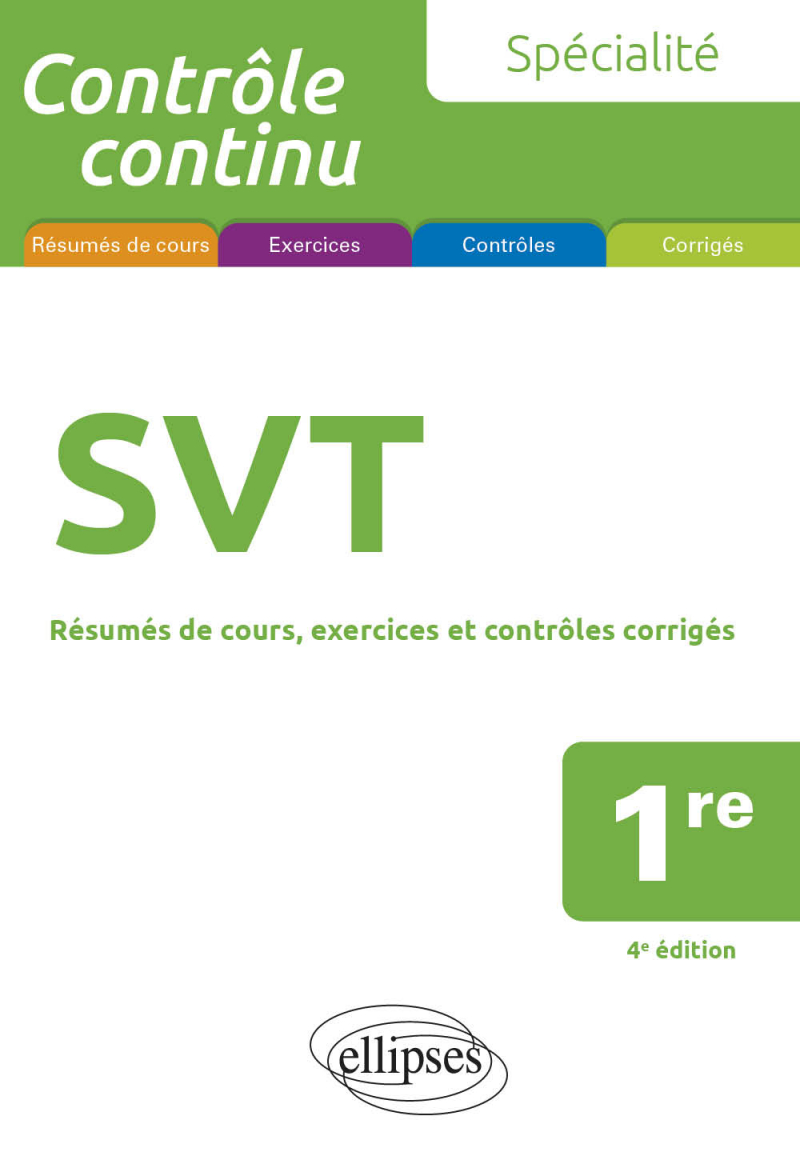 Spécialité SVT - Première - Résumés de cours, exercices et contrôles ...
