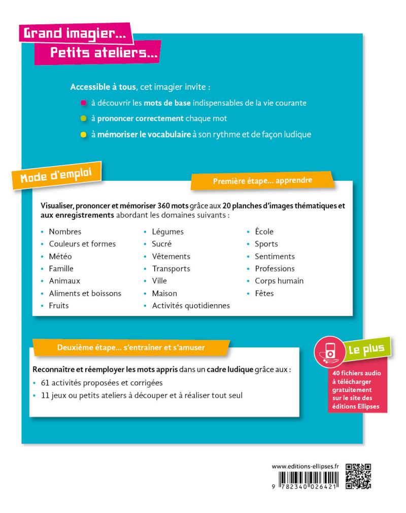 Grand imagier... Petits ateliers... FLE (Français langue étrangère). Le ...