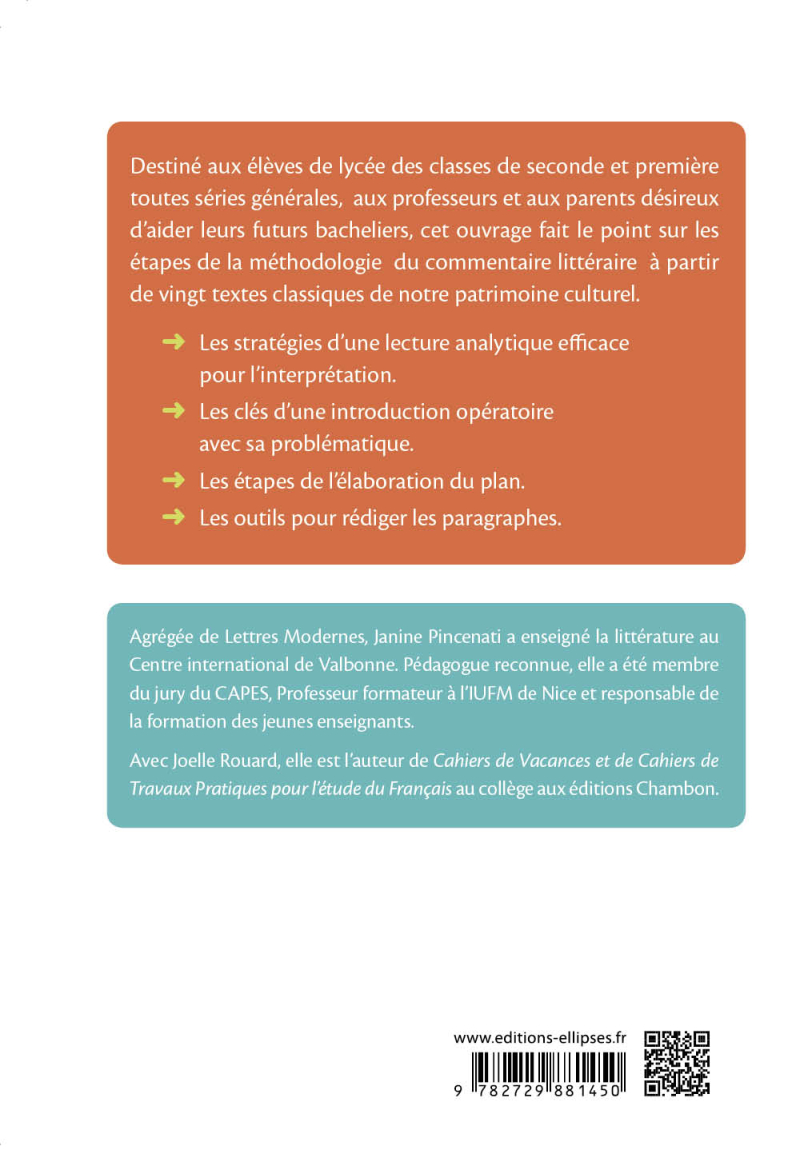 Le commentaire littéraire - Français 2de-1re-BAC toutes séries ...