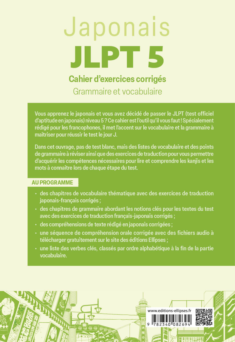Japonais. JLPT 5 (avec fichiers audio) - Cahier d'exercices corrigés. Grammaire et vocabulaire
