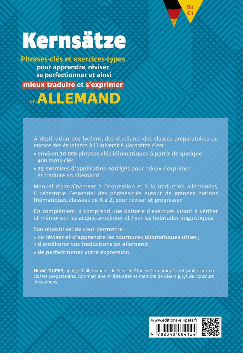 Allemand. Kernsätze. B1-C1. Phrases-clés et exercices-types - pour ...