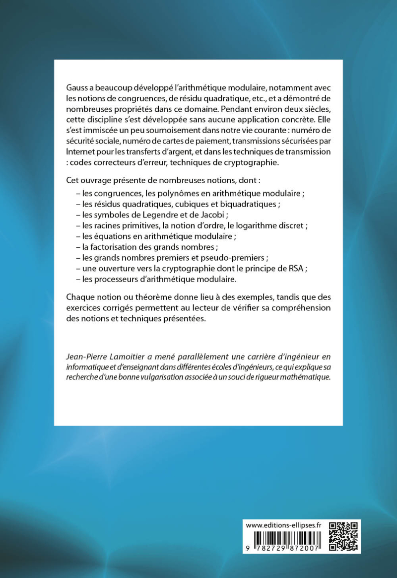 Arithmétique modulaire et applications