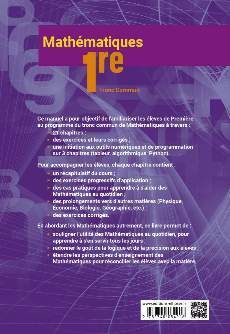 Mathématiques - Première Tronc Commun - L'essentiel du cours avec de ...