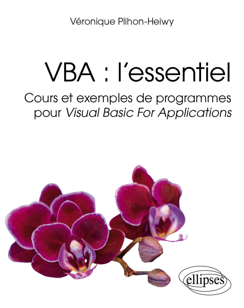 VBA : l’essentiel - Cours et exemples de programmes pour Visual Basic ...