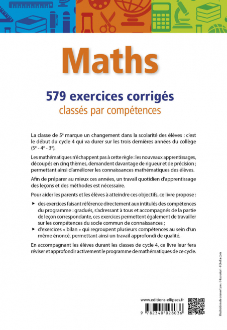 Maths - cycle 4 (5e, 4e et 3e) - 579 exercices corrigés classés par ...