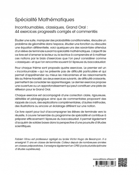 Terminale – Spécialité Mathématiques - Incontournables, classiques ...