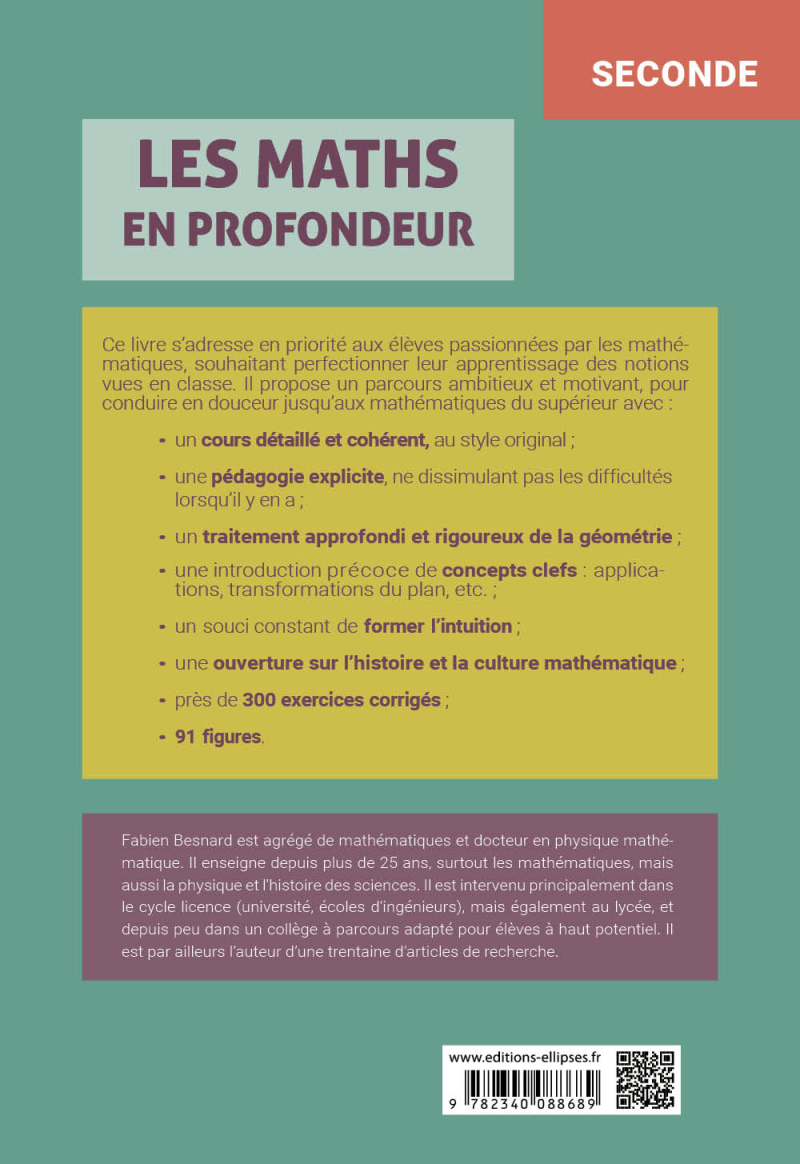 Les Maths en profondeur - Seconde - Cours développé - Démonstrations - Questions d'élèves ...