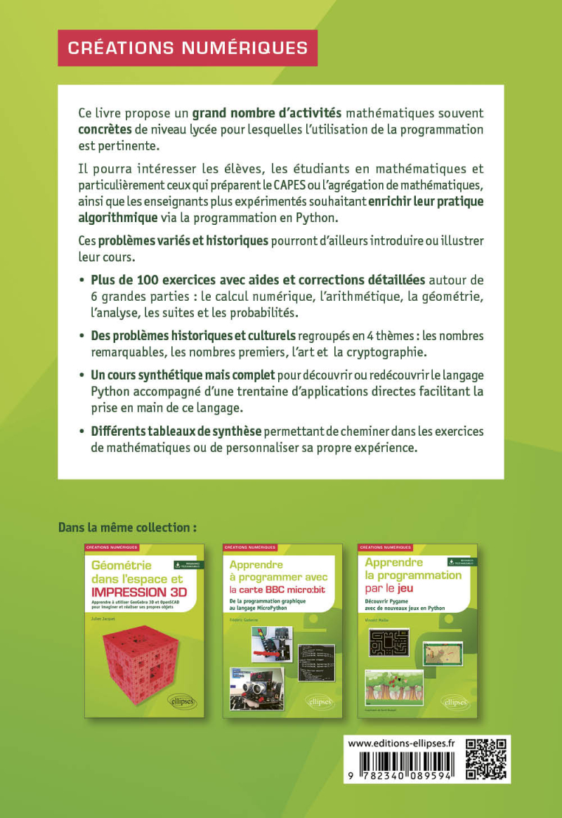 Python pour le lycée - Promenons-nous dans les maths