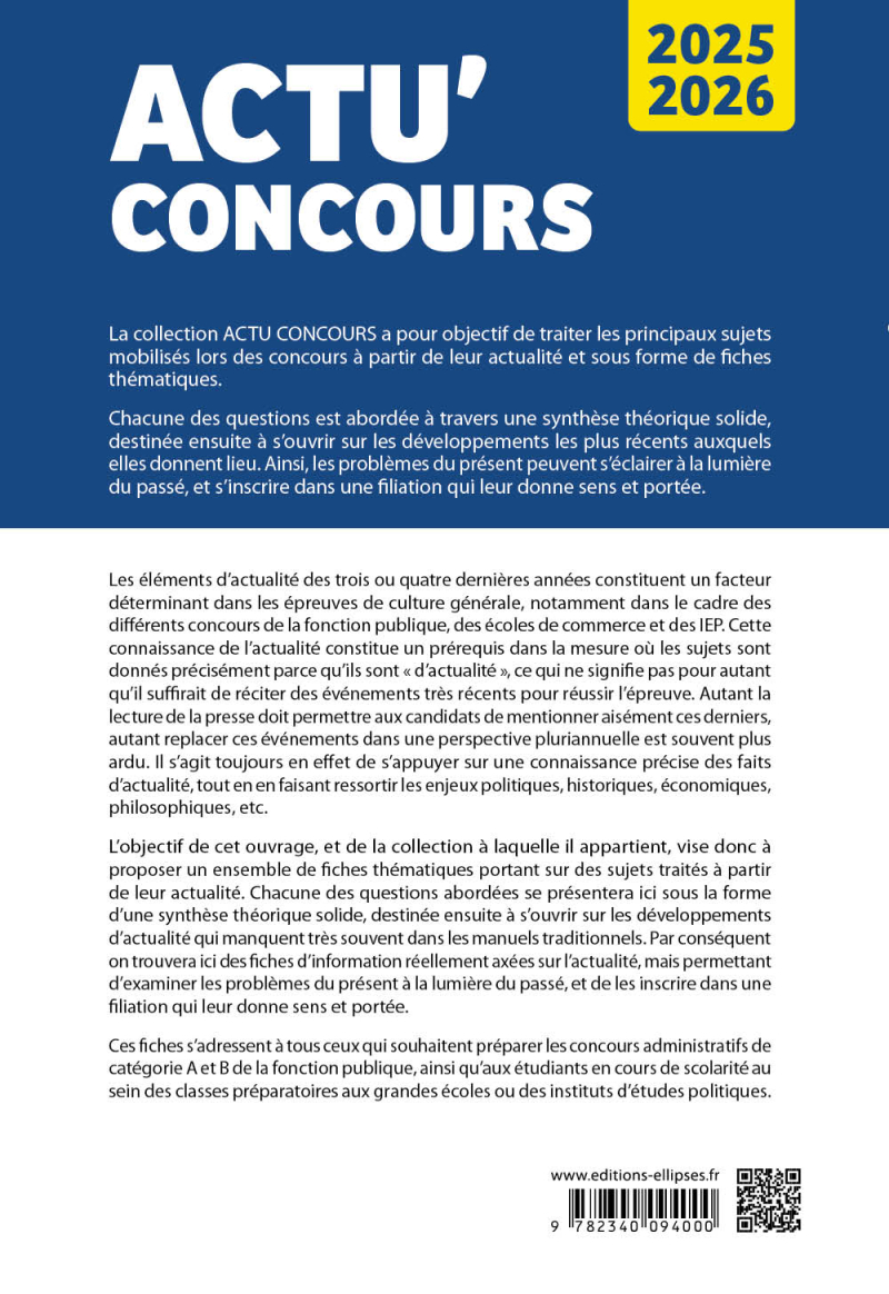 Culture Générale - édition 2025-2026