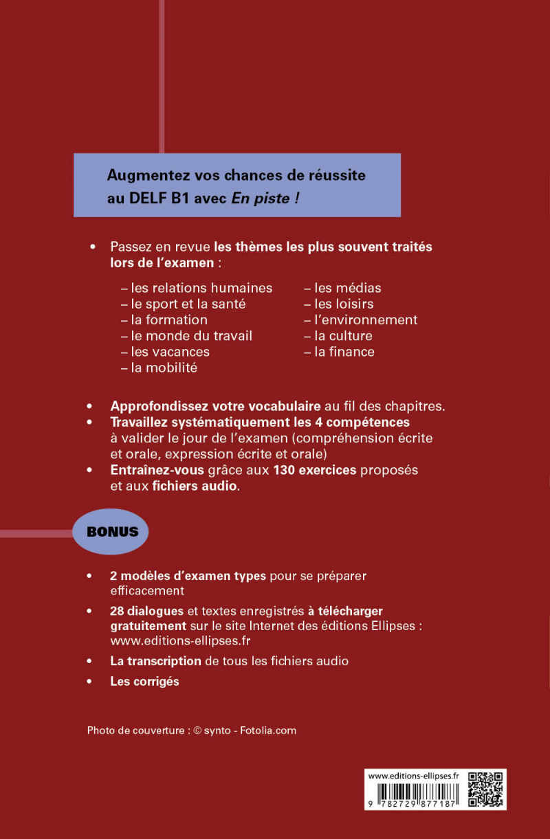 FLE. En piste ! Préparation au DELF. Niveau B1 (avec fichiers audio ...