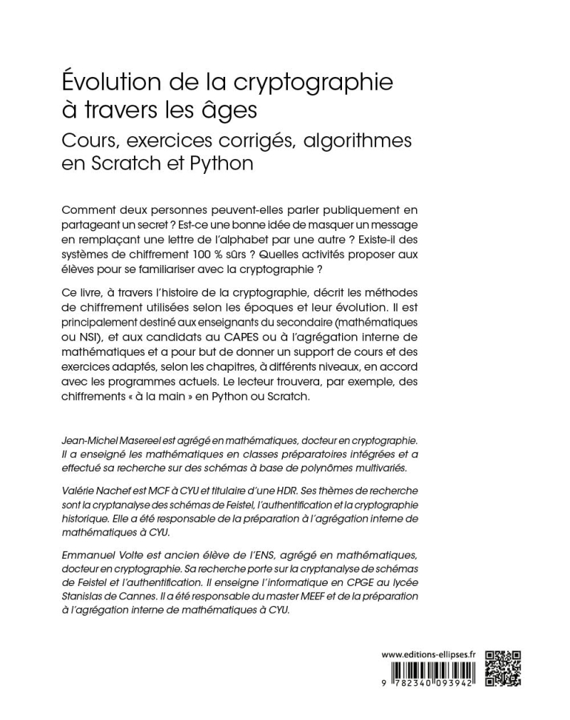 Évolution de la cryptographie à travers les âges - Cours, exercices ...
