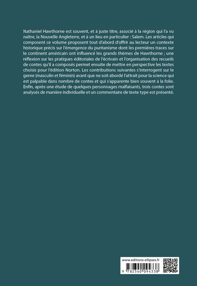 Agrégation Anglais 2025 - Nathaniel Hawthorne. Nathaniel Hawthorne’s Tales