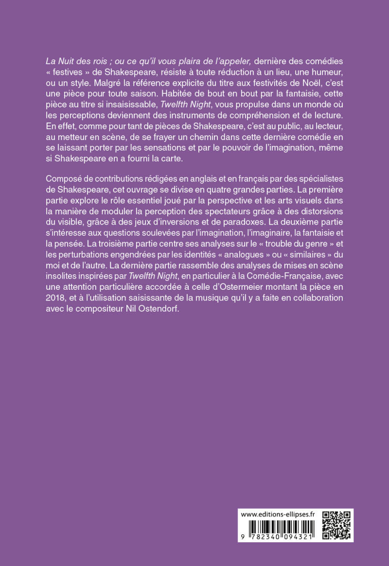 Agrégation Anglais 2025 - William Shakespeare, Twelfth Night, Or What ...