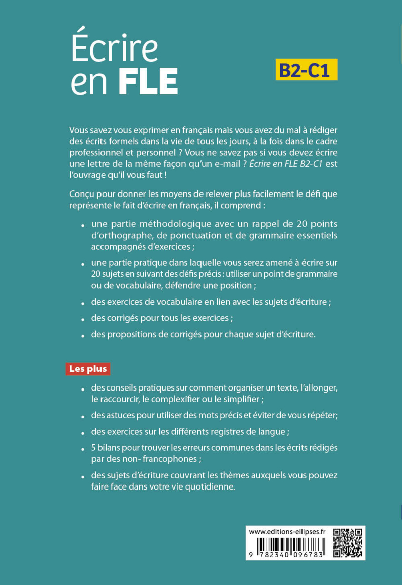 Français langue étrangère - Écrire en FLE - B2-C1 - Toutes les clés ...