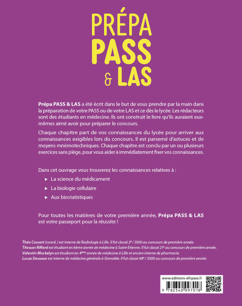 Prépa PASS & LAS - Biostatistiques - Biologie cellulaire ...