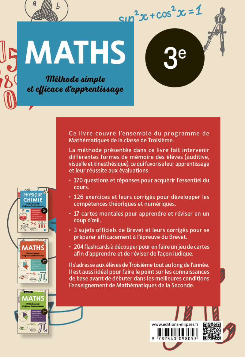 Mathématiques - 3e - Méthode simple et efficace d'apprentissage ...