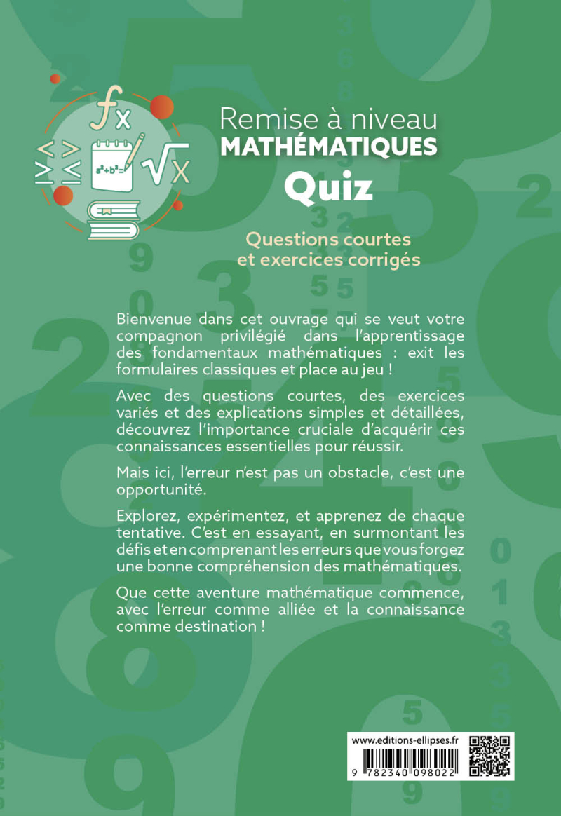 Quiz - Remise à niveau en mathématiques - Questions courtes et ...