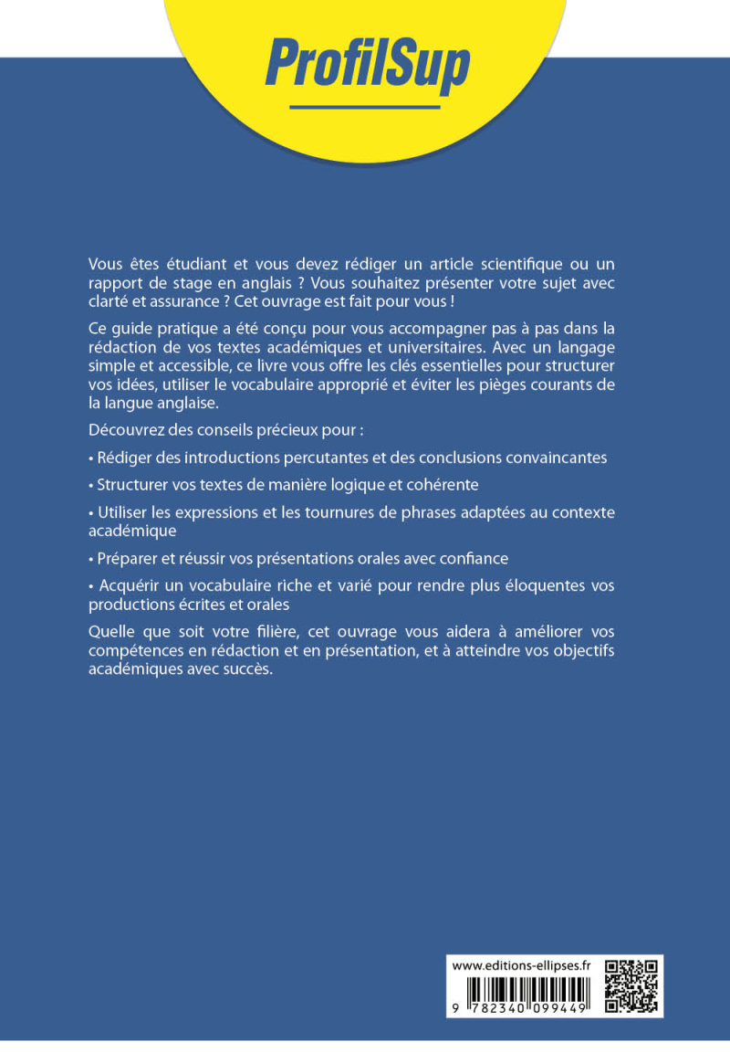 Academic English - Réussir la rédaction d'un document universitaire en ...