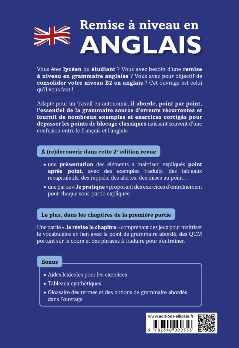 Remise à niveau en anglais. B2 - L'essentiel des points à maîtriser en ...