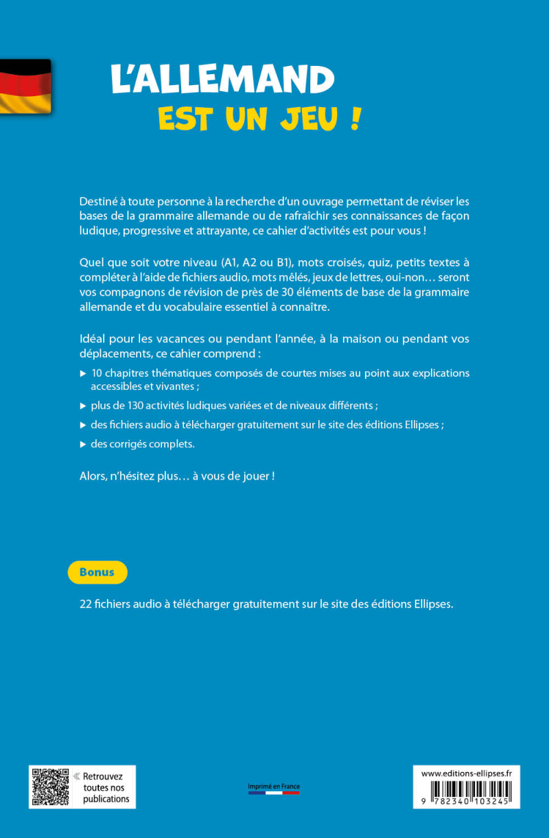 L'allemand est un jeu ! - Jouer, écouter, réviser (Cahier A1-B1 ...