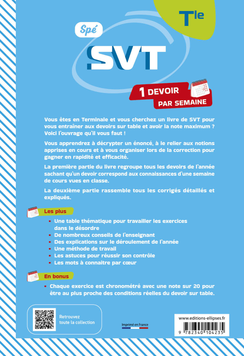 Spé SVT - Terminale - Devenir incollable en devoirs sur table