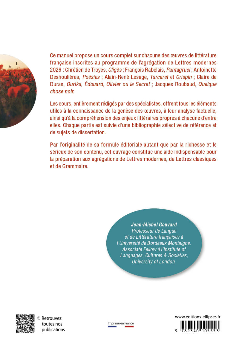 Agrégation de Lettres 2026. Tout le programme de Littérature française ...
