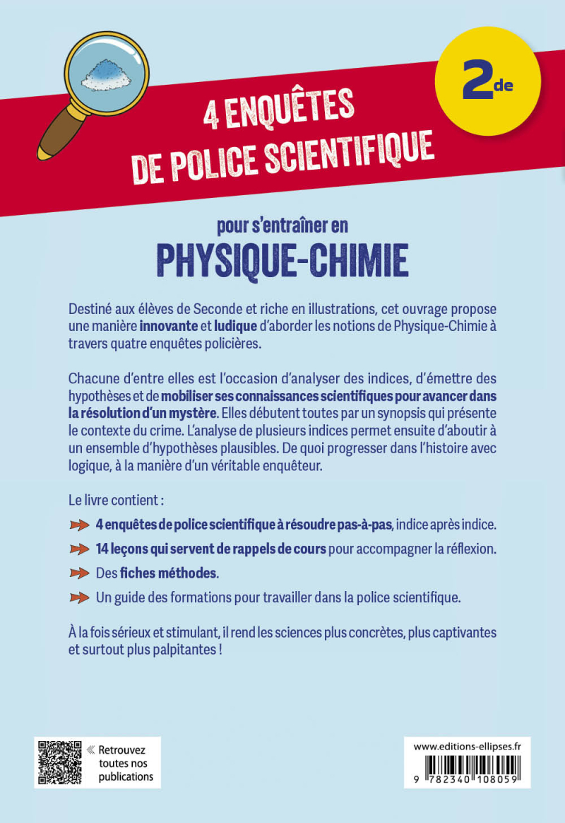 4 enquêtes de police scientifique pour s’entraîner en Physique-chimie - 2de
